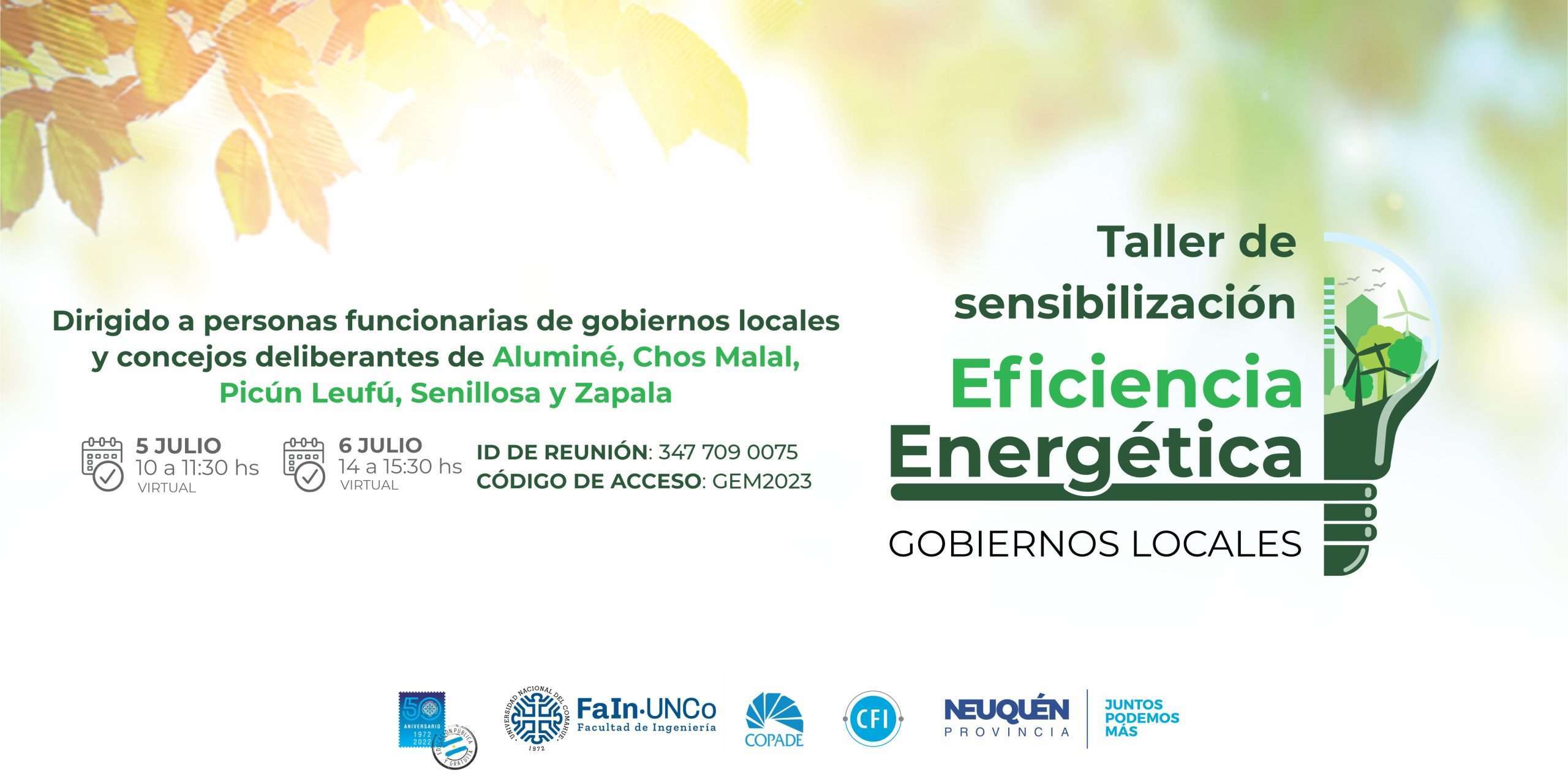 Convocan a municipios a participar del programa de Eficiencia Energética